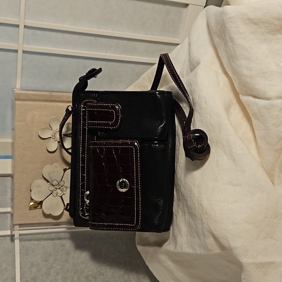 Brighton | Bags | Brighton Black And Brown Crossbody Bag | Poshmark